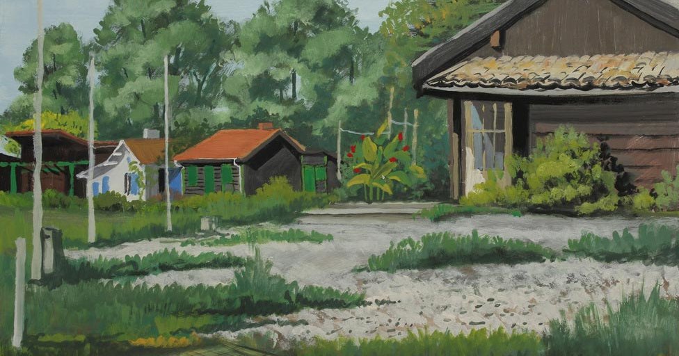 Peintures de Philippe Ricaud - Aclou de l'île aux oiseaux