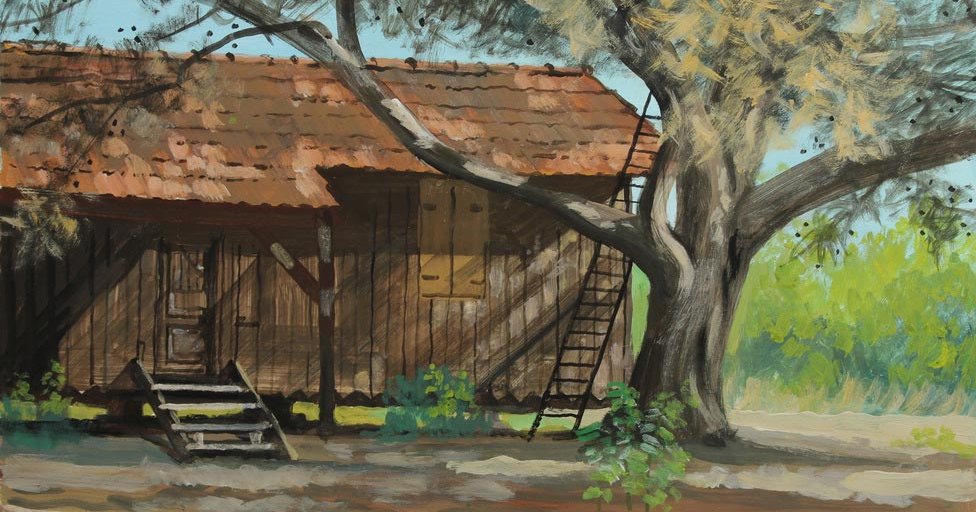 Peintures de Philippe Ricaud - Aclou de l'île aux oiseaux